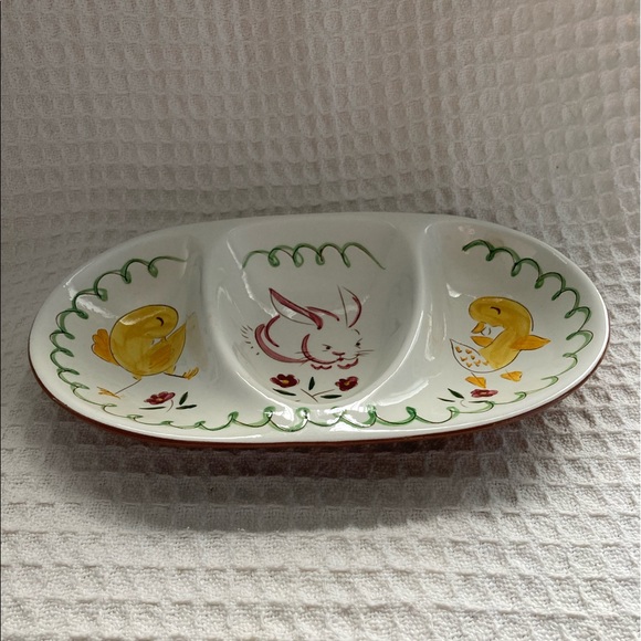 Stangl | Dining | Stangl Vintage Chicks Bunny Kiddieware Divided Dish ...